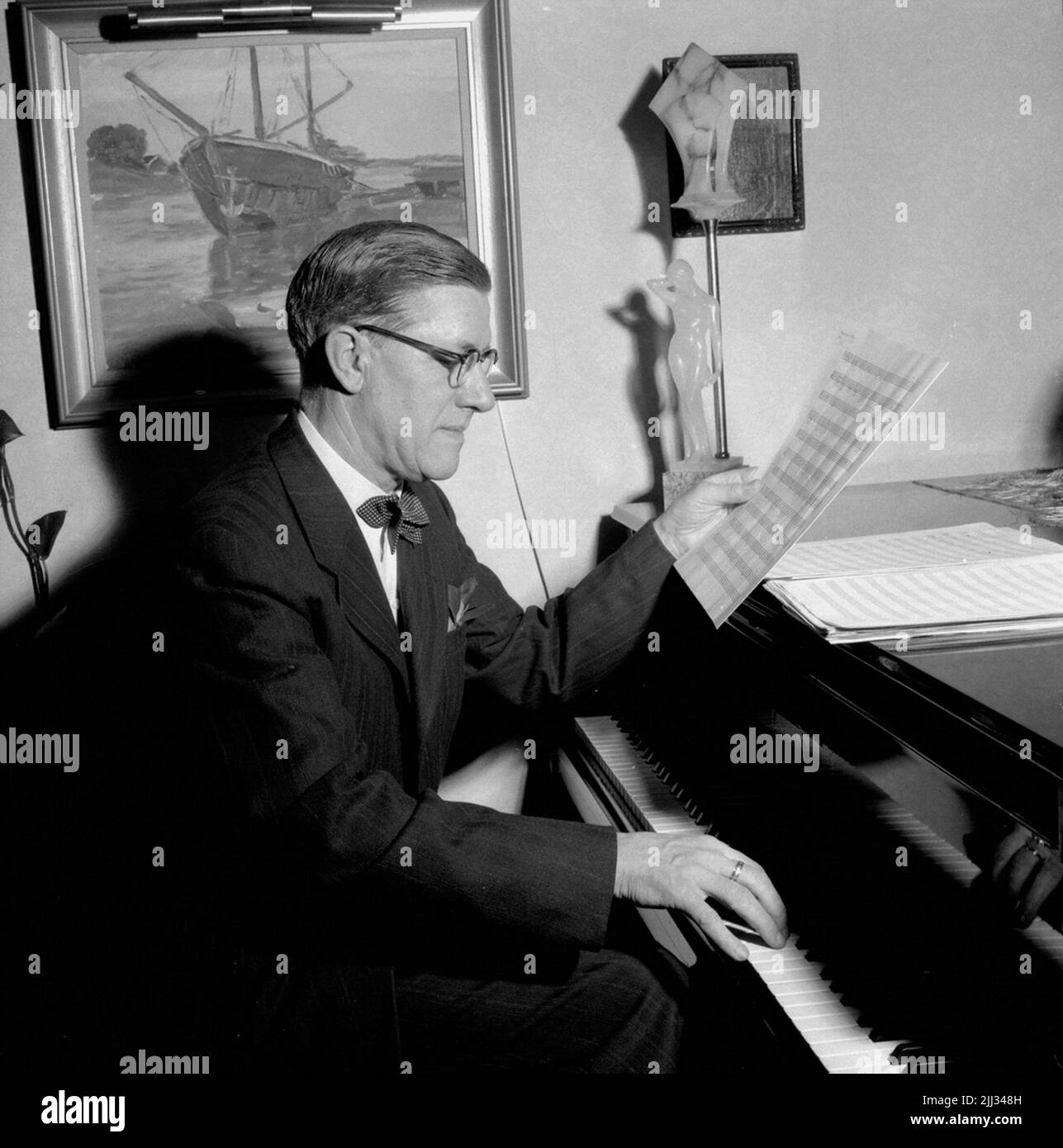 Piano composer Black and White Stock Photos & Images - Alamy