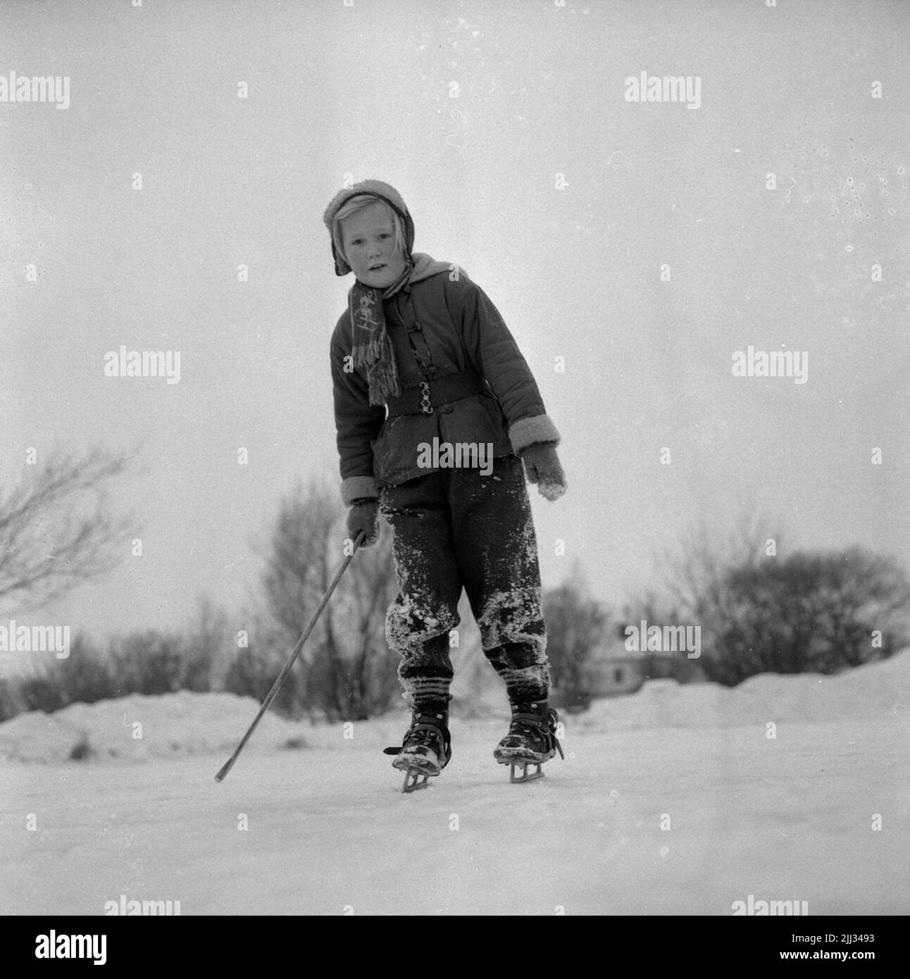 Now it is winter ”, the picture side.8 January 1955 Stock Photo - Alamy