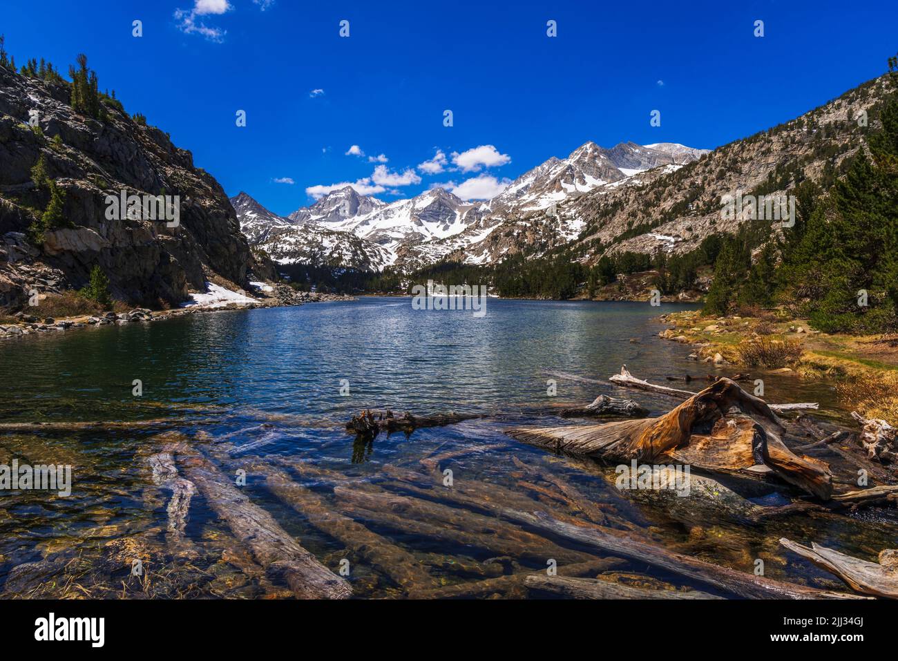 Long Lake in the Little Lakes Valley, John Muir Wilderness, California ...