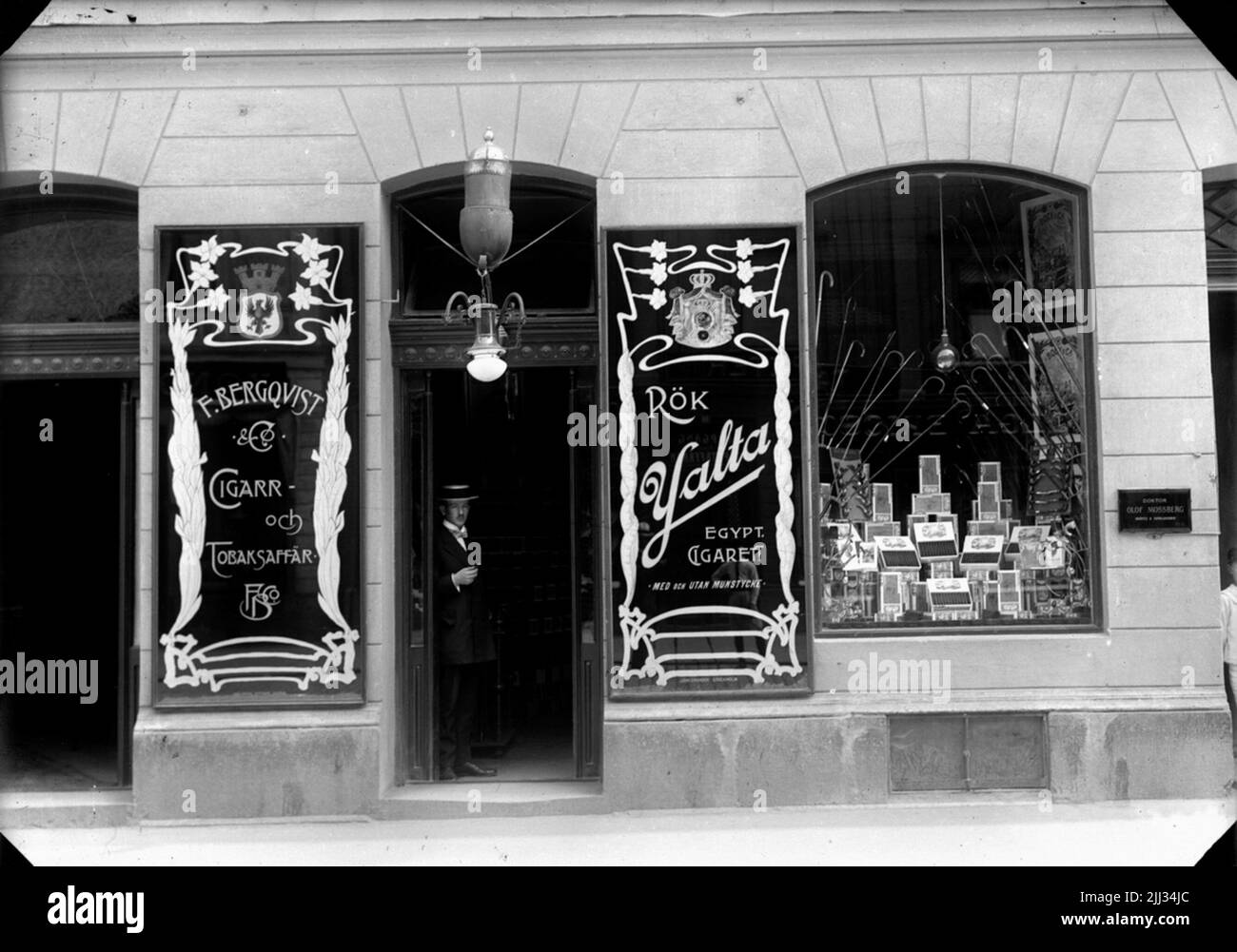 F. Bergqvist & Co, cigar and tobacco shop, outer facade Stock Photo - Alamy