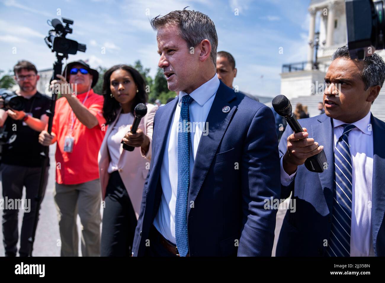 UNITED STATES - JULY 21: Rep. Adam Kinzinger, R-Ill., is seen outside U ...
