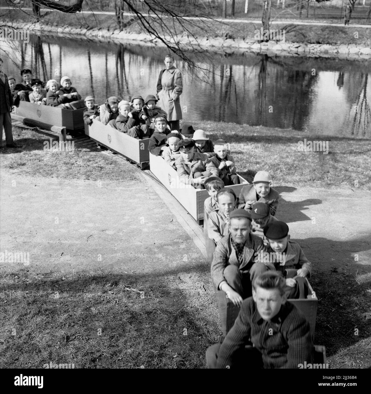 Children's Day - Train.22 May 1955 Stock Photo - Alamy