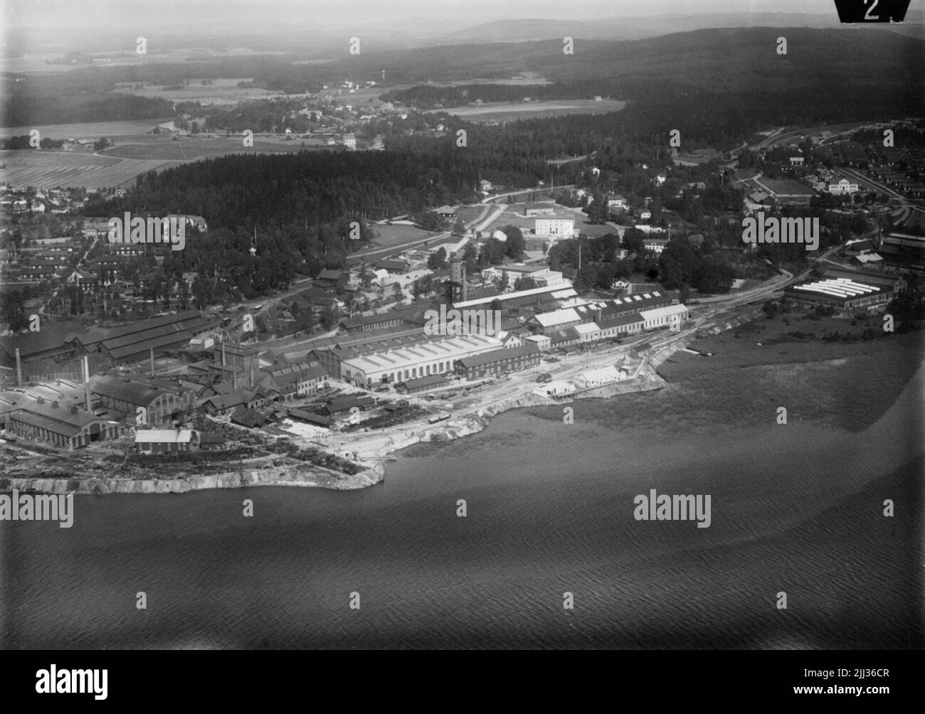 Karlskoga, Bofors AB from Air Photo Stock Photo - Alamy