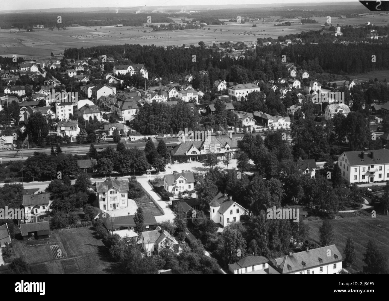 Kumla from aircraft Stock Photo - Alamy