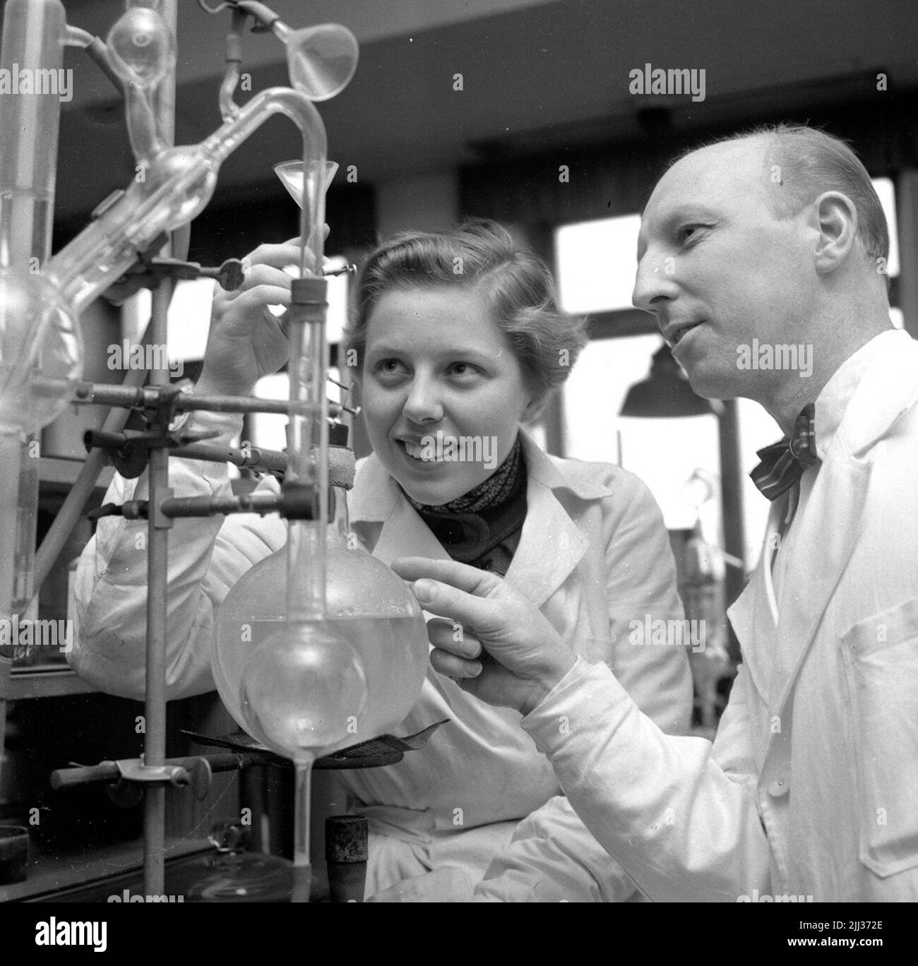 Technical experiment Black and White Stock Photos & Images - Alamy