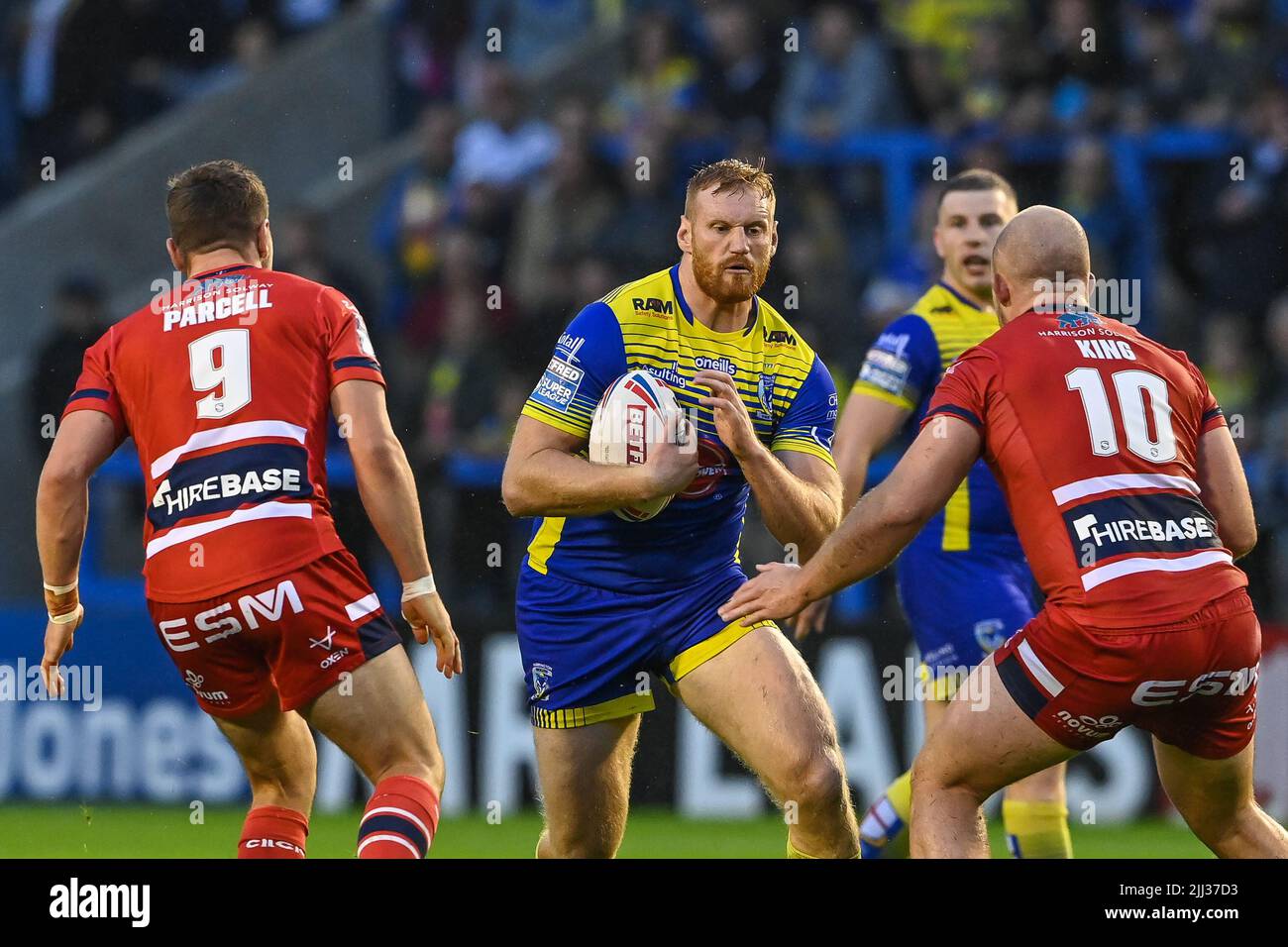 Joe Bullock #15 of Warrington Wolves in action Stock Photo - Alamy