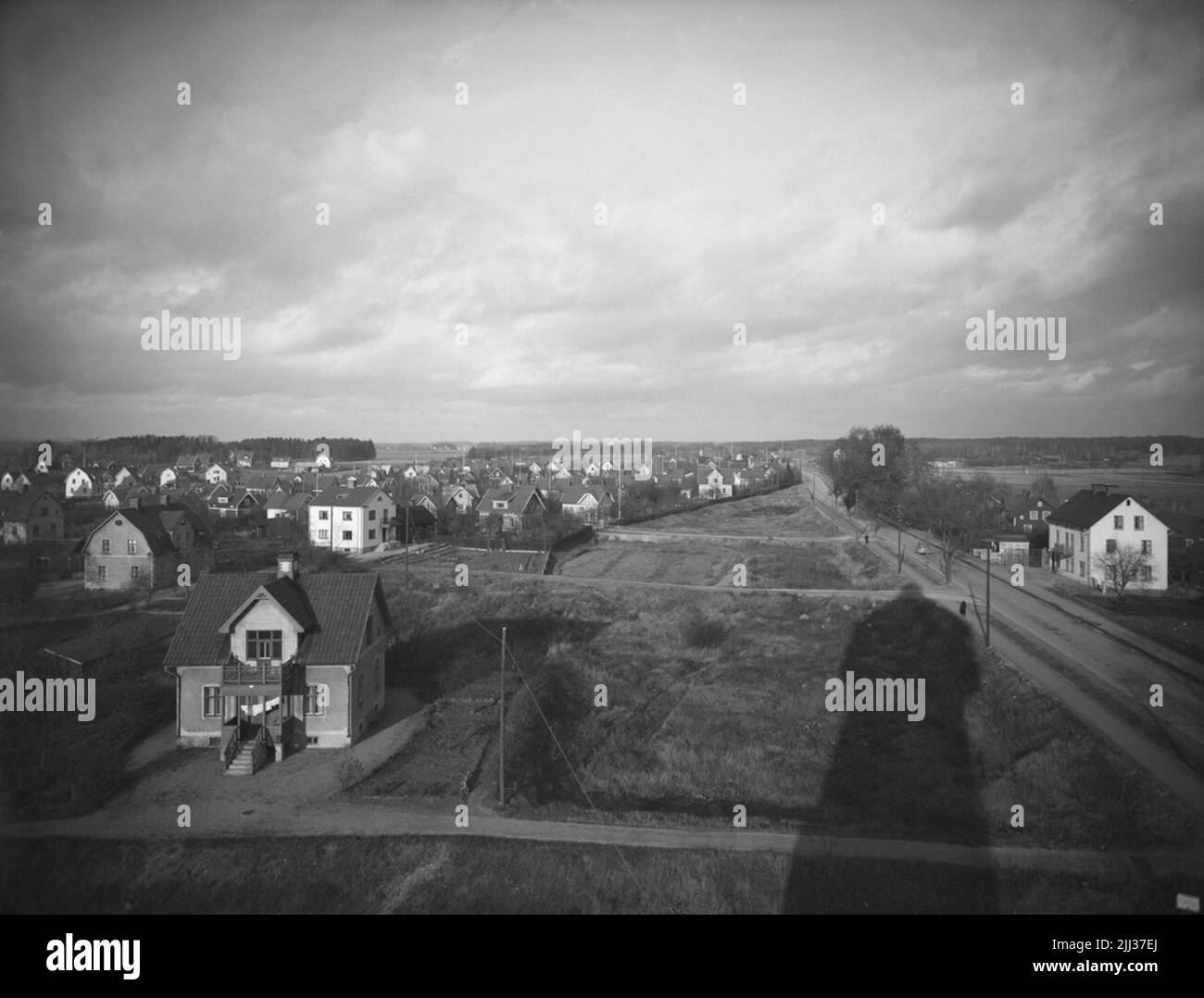 View area from tower Black and White Stock Photos & Images - Alamy