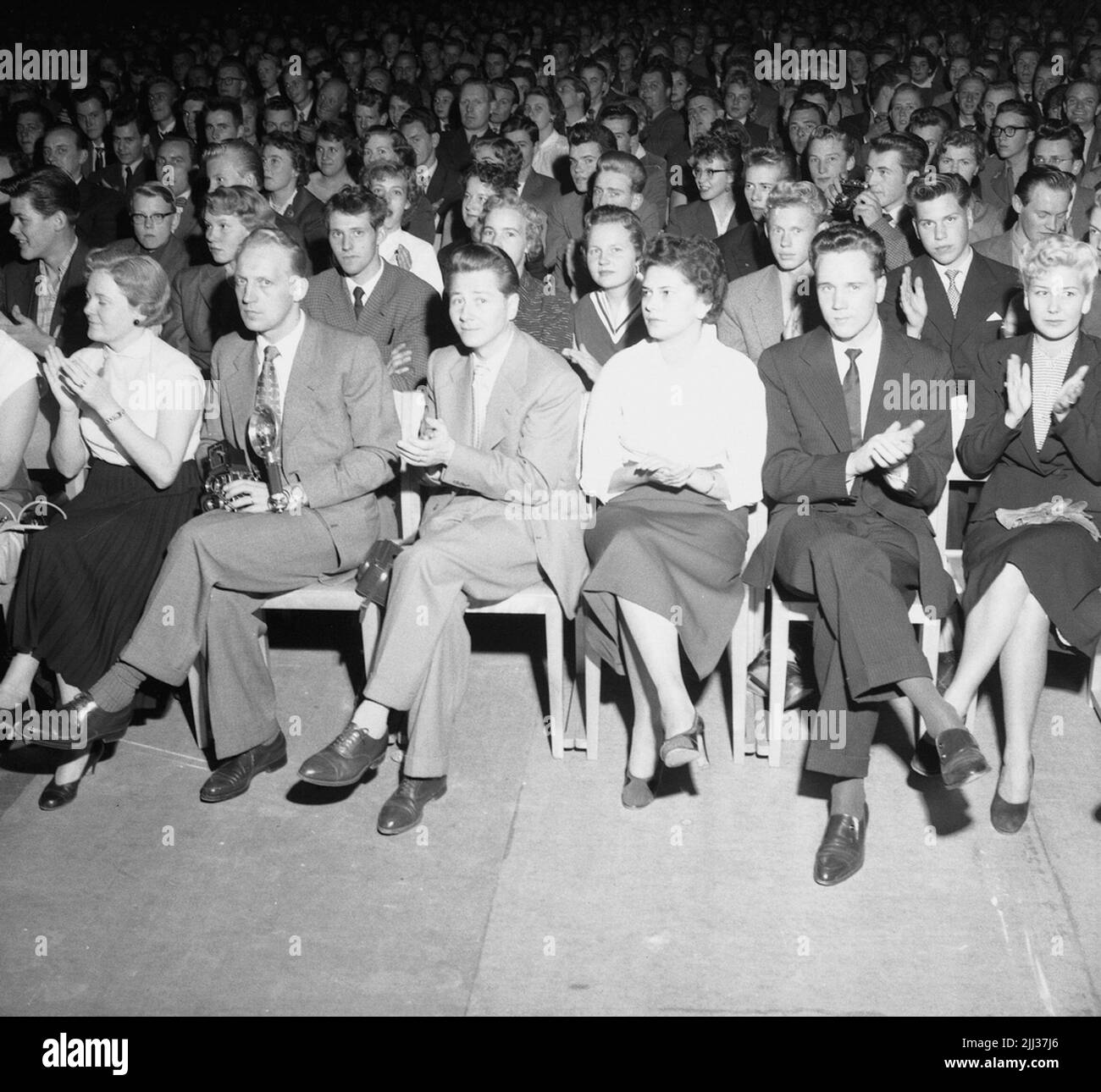 Louis Armstrong, Jazz Consiert.5 October 1955 Stock Photo - Alamy