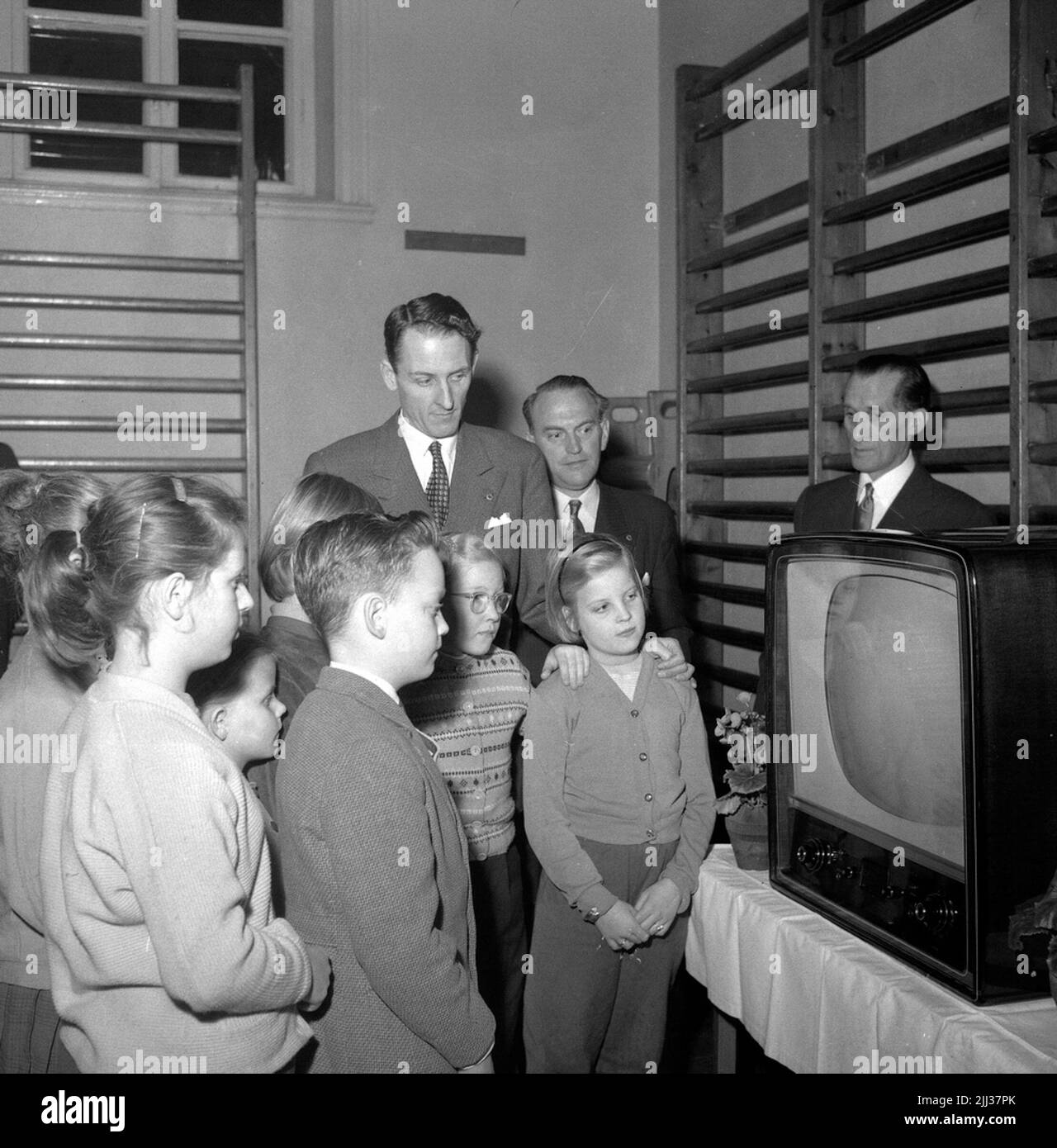 TV for deaf -mute.december 1956 Stock Photo - Alamy