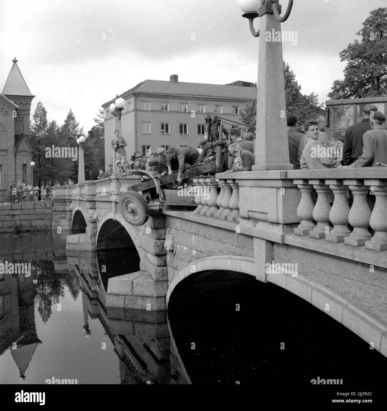Road scraper through Vasabron.6 September 1955 Stock Photo - Alamy