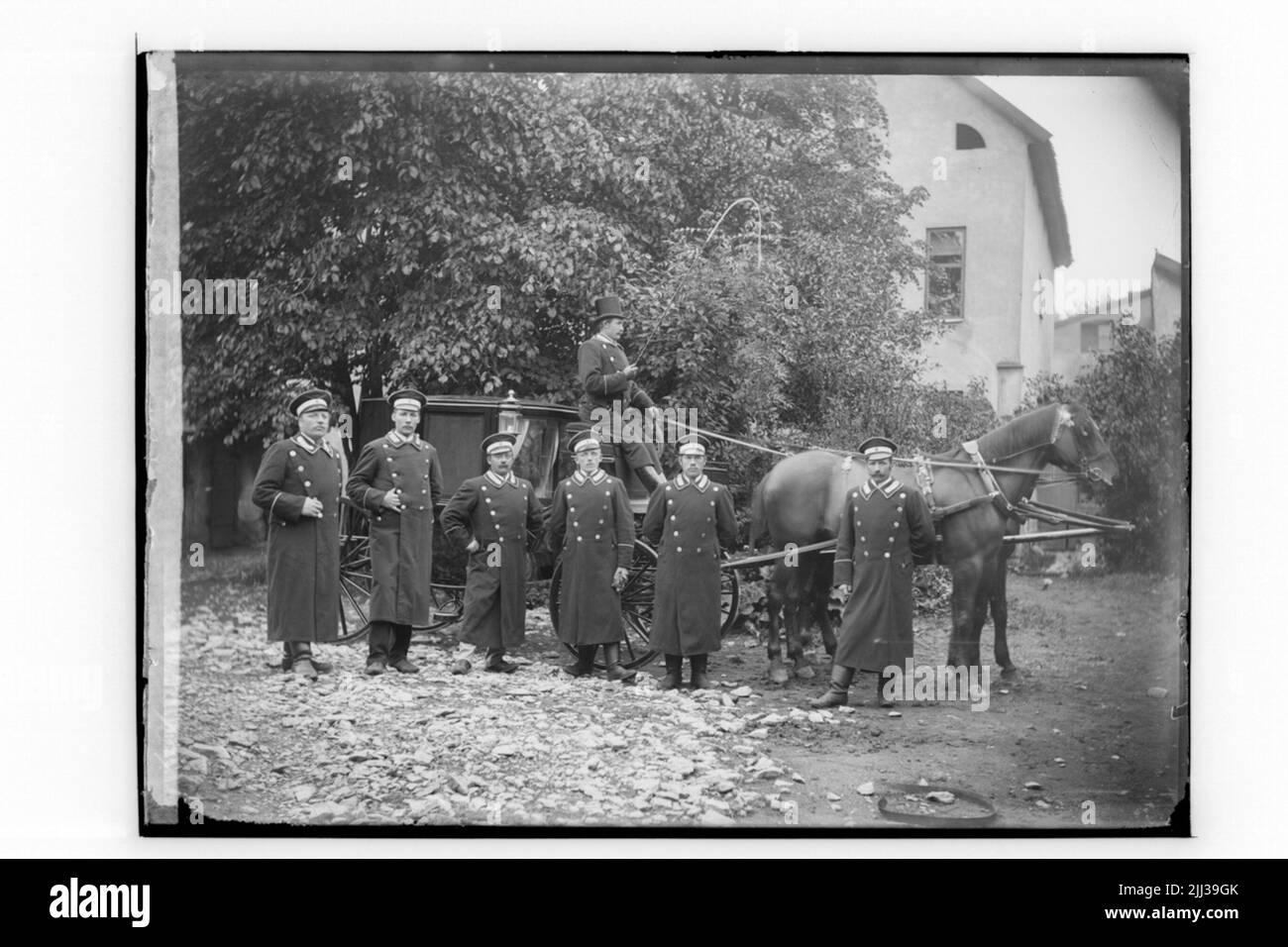 Adlers Kuskar.droka with two horses and seven cousins Stock Photo - Alamy