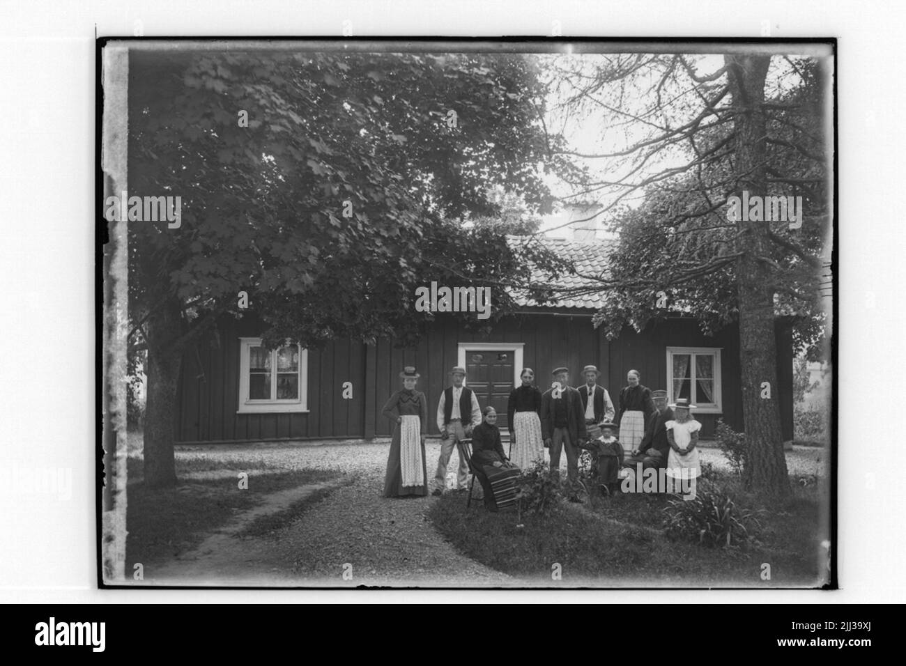 Family Group, 10 people. Karl J. Persson Stock Photo - Alamy