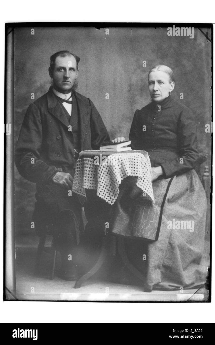 Almby Prästgård.grupp, two people. Older Par.amanda Eriksson Stock ...