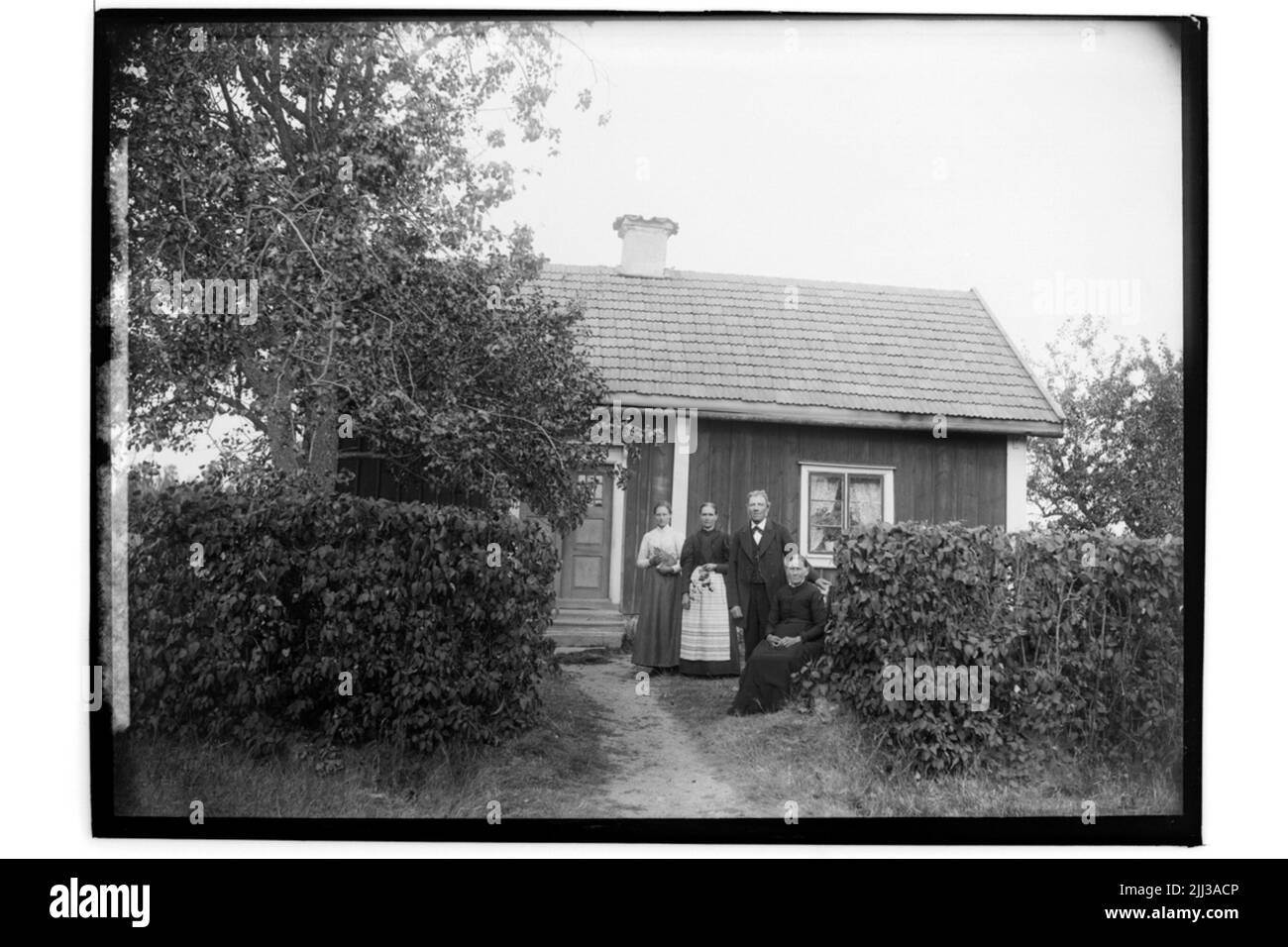 Building, single cottage. 4 persons.karl Johan Persson Stock Photo - Alamy