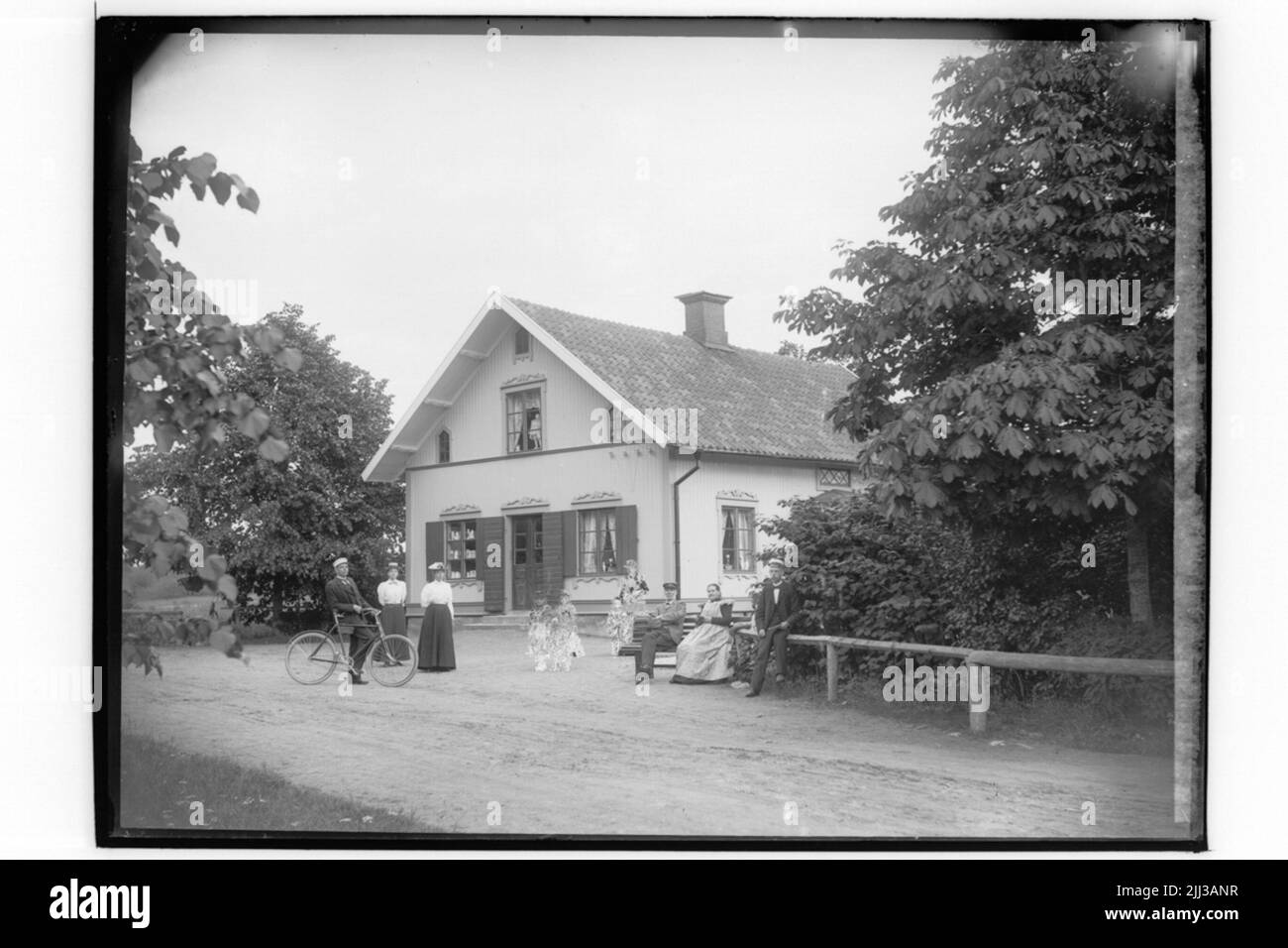 Two -storey trading booth, country shop, 10 people.aug. Nordkvist Stock ...