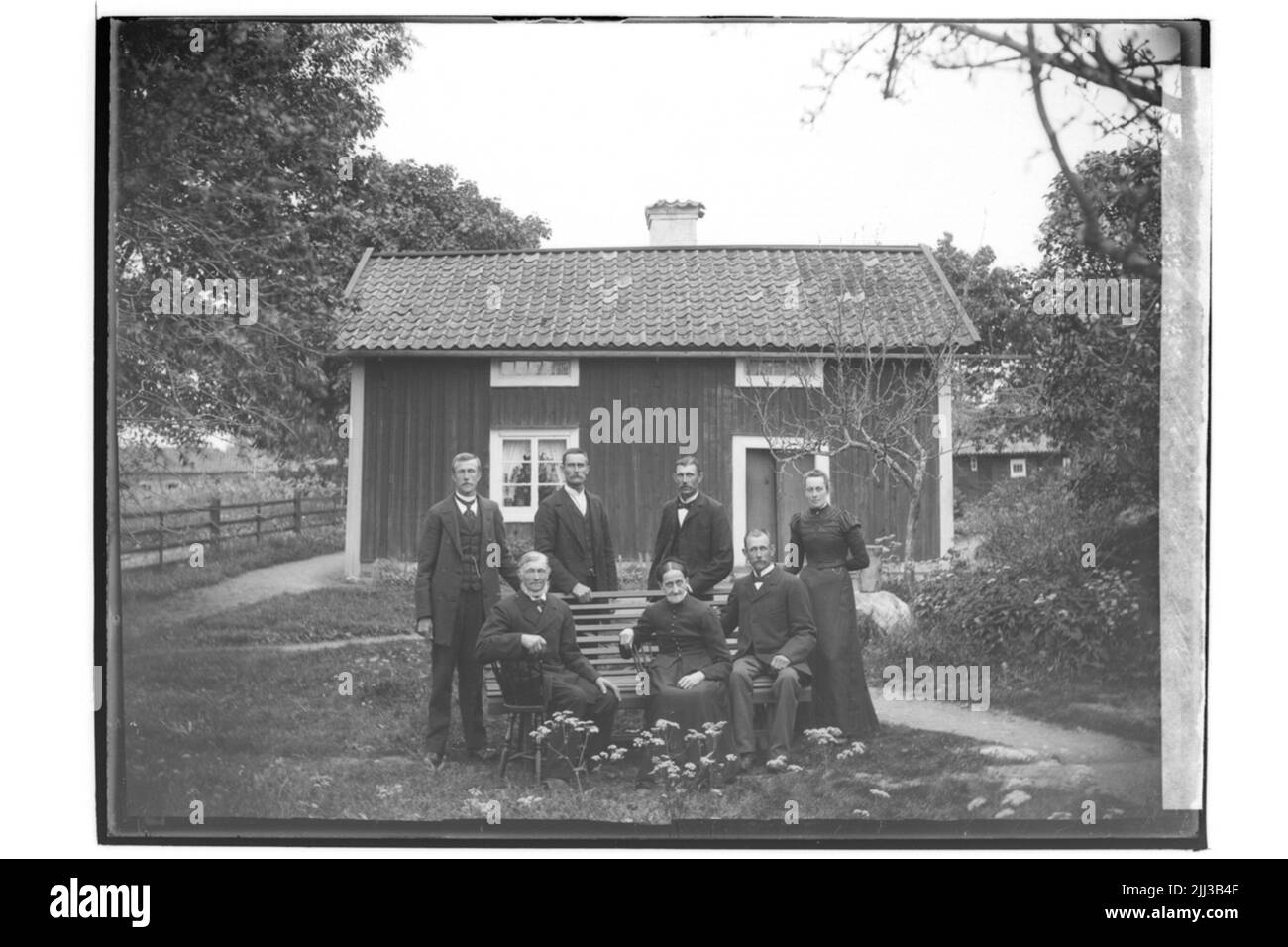 Residential building, single cottage. 7 people.olof Olsson Stock Photo ...