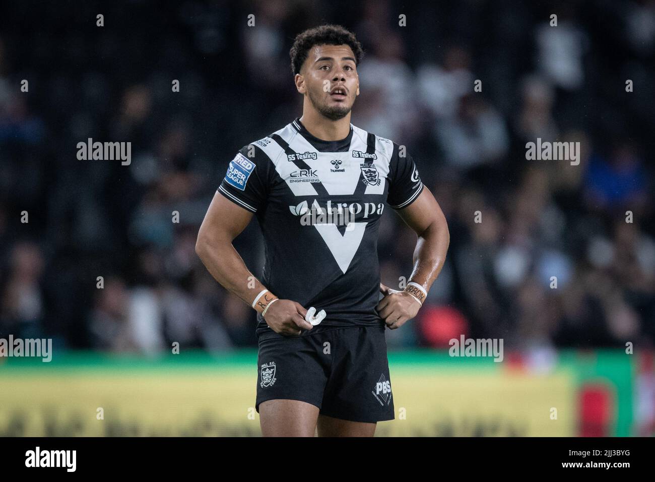 Darnell McIntosh #5 of Hull FC looks on during the game Stock Photo - Alamy
