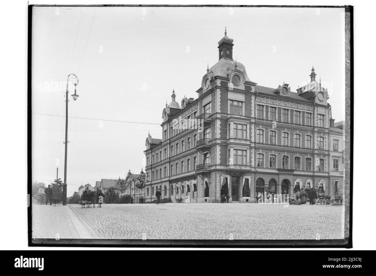 Brick building facade in Cut Out Stock Images & Pictures - Alamy