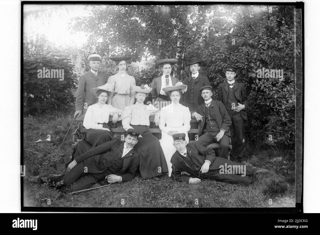 Group 11 persons. Axis Karlsson Stock Photo - Alamy