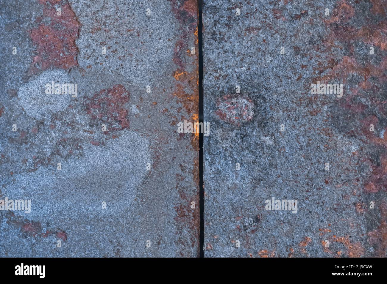 Old Rusty Obsolete Metal Texture Cut Steel Line Strip Sawn Background ...