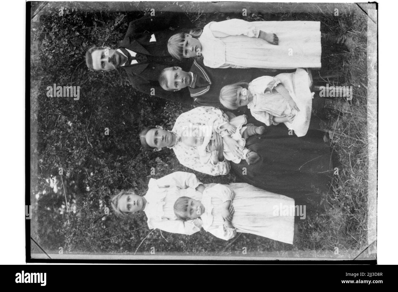 Family 8 people.Oskar Andersson Stock Photo - Alamy