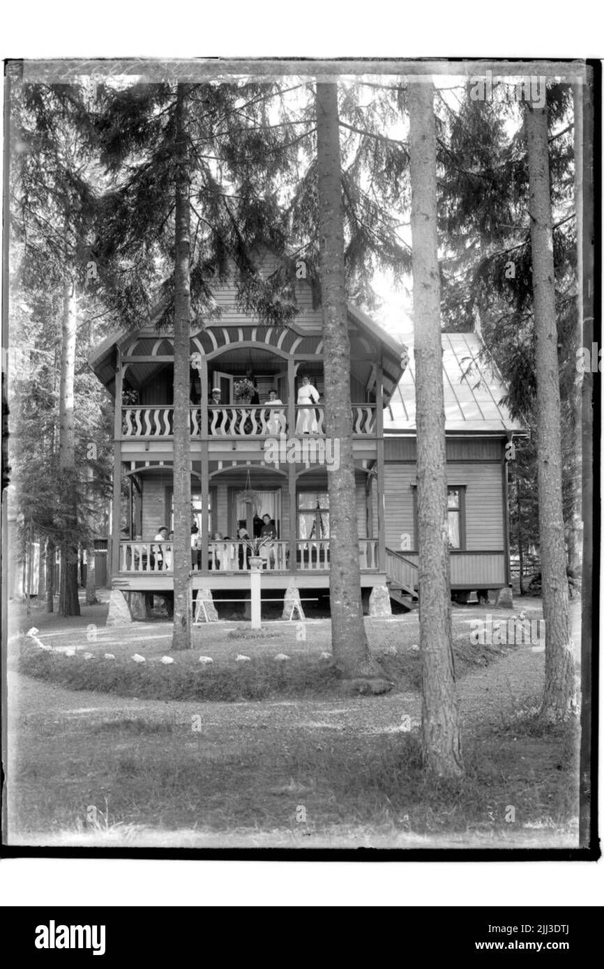 One and a half -level summer villa.a. W. Nehrman Stock Photo - Alamy