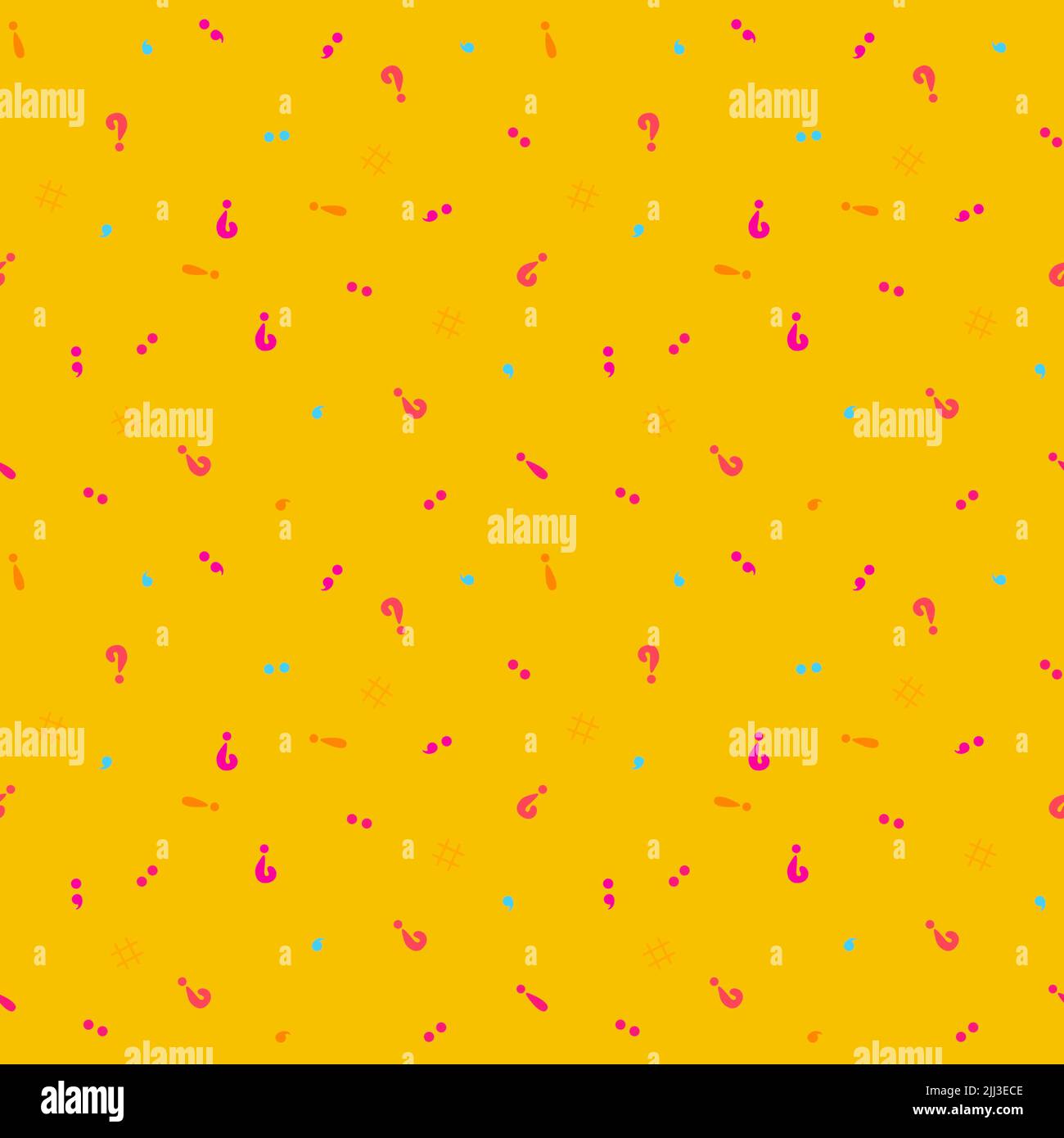 Punctuation marks seamless school pattern for kids and students for ...