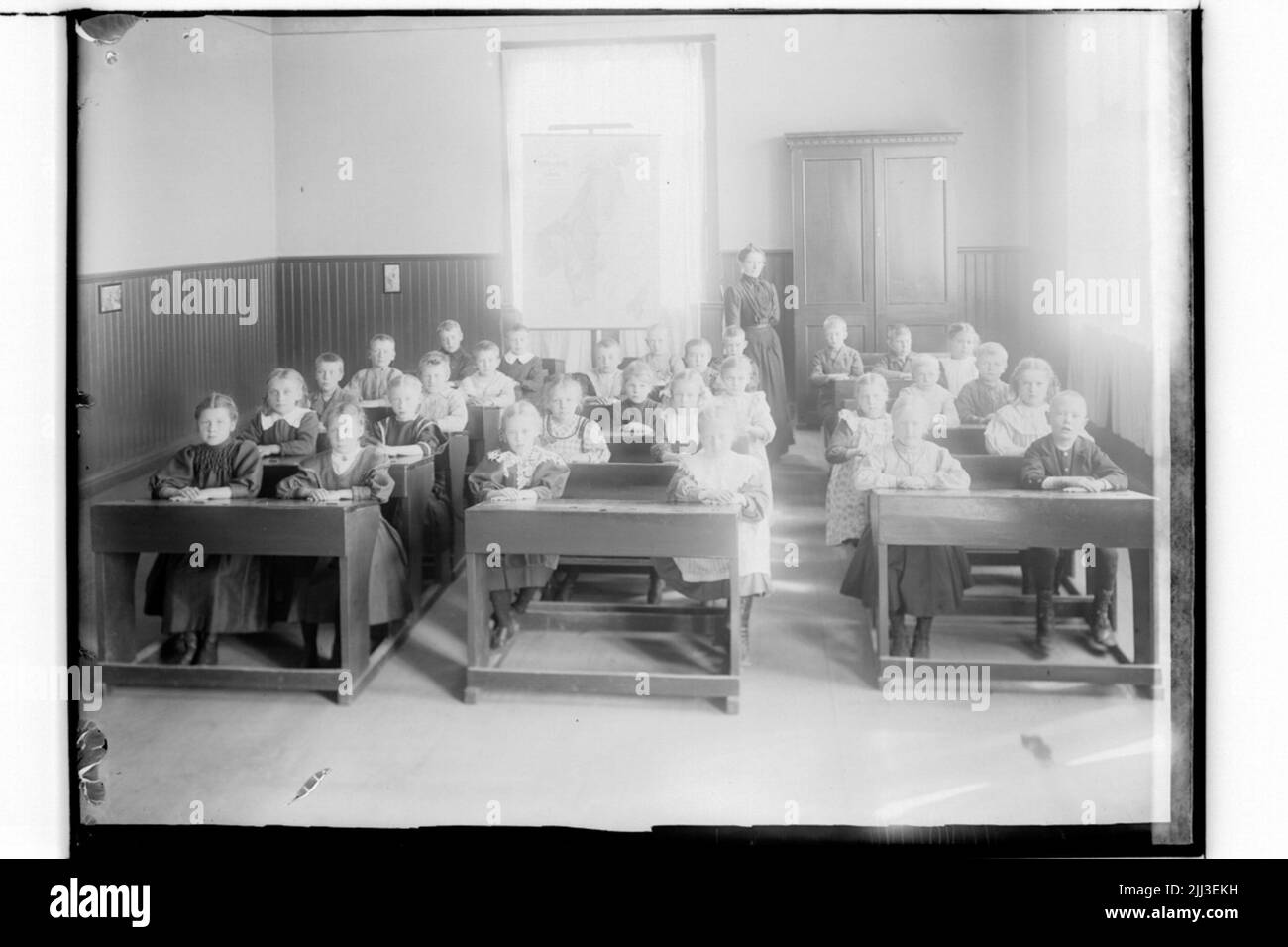 Children uniform classroom Black and White Stock Photos & Images - Alamy