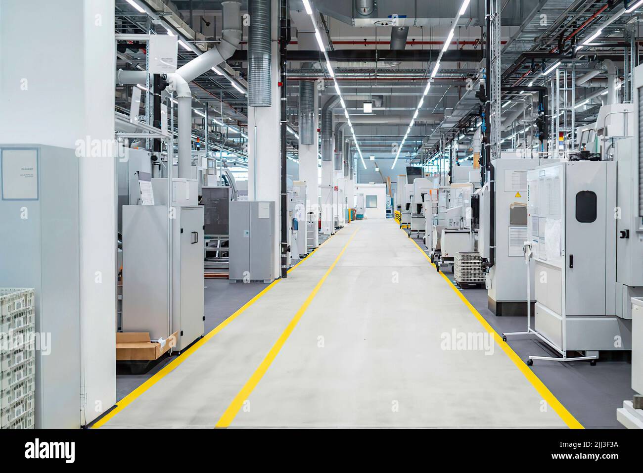 Machinery in a modern factory Stock Photo - Alamy