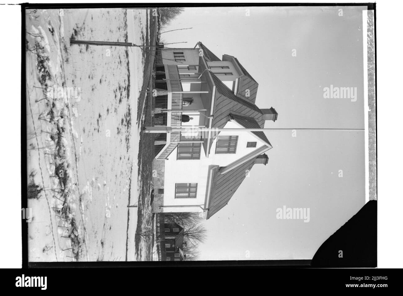 One and a half -level villa.Erik Dahm Stock Photo - Alamy