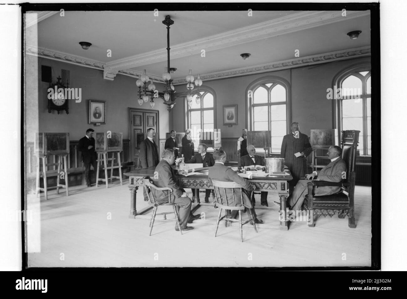 The Auction Chamber, Interior Stock Photo - Alamy