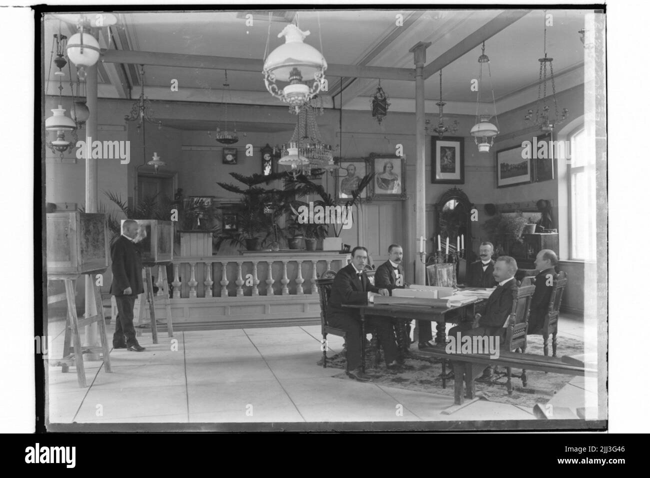 The Auction Chamber, Interior Stock Photo - Alamy