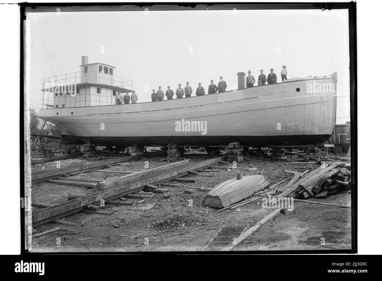 Small cargo ship Black and White Stock Photos & Images - Alamy