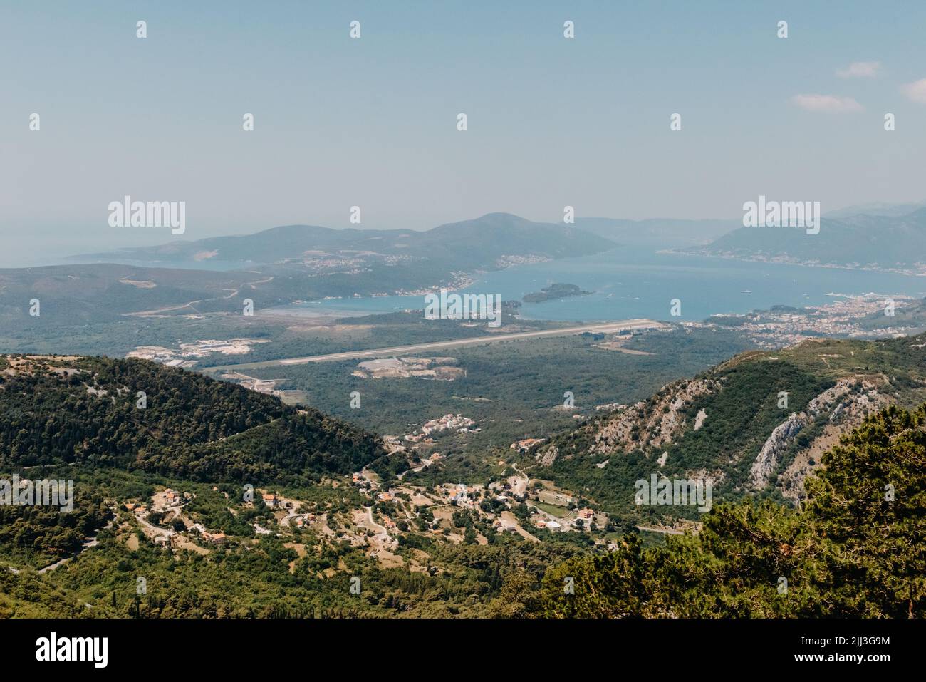 Beautiful nature mountains landscape. Kotor bay, Montenegro. Views of ...