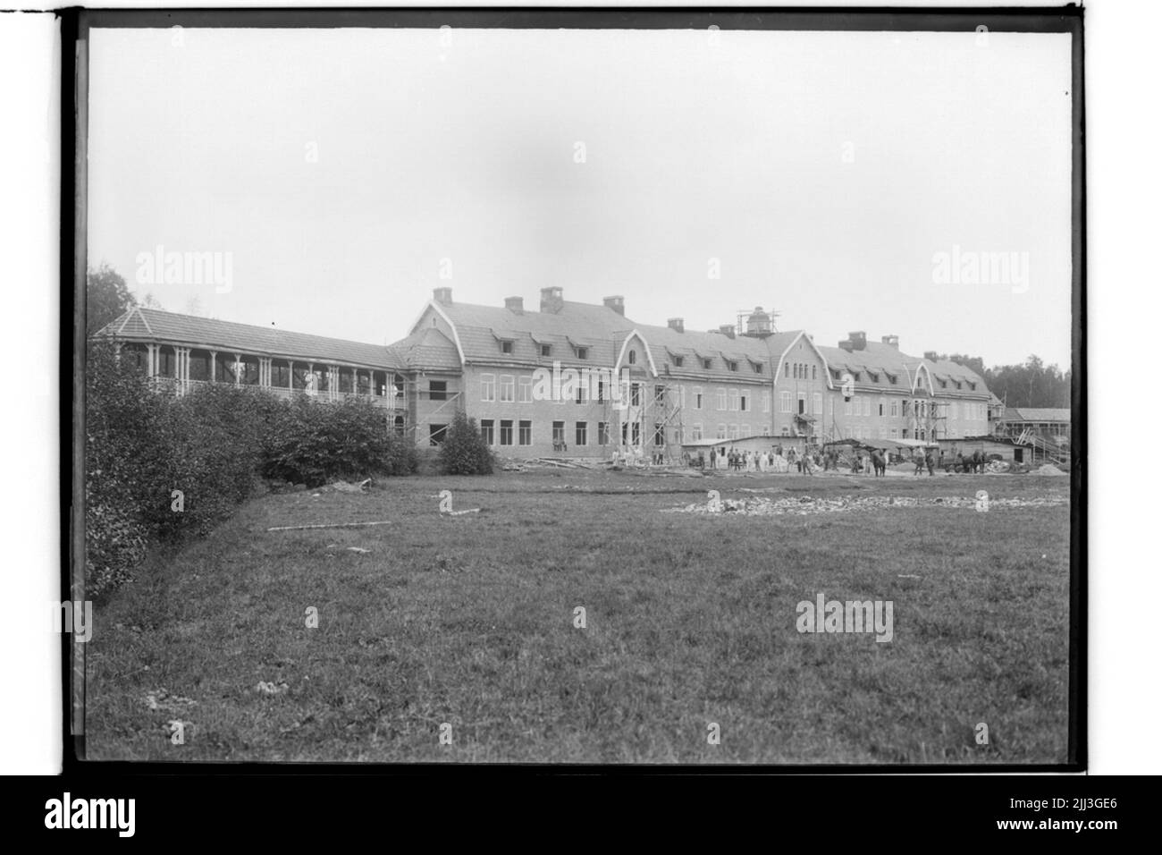 Garphytte sanatorium, two -storey sanatorium building under building ...