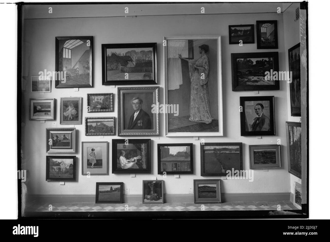 The Art Hall, Tavel Wall. Artist Axel Linus Stock Photo - Alamy