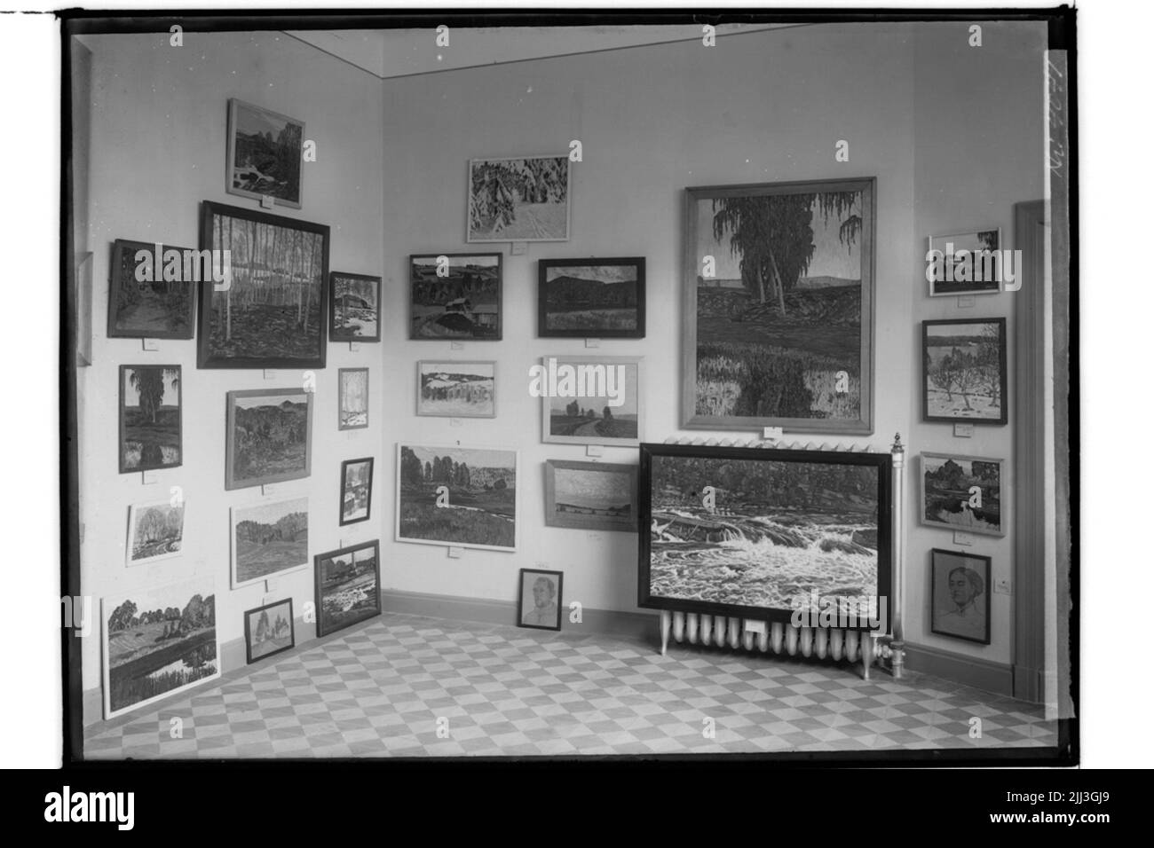 The Art Hall, Tavel Wall. Artist Axel Linus Stock Photo - Alamy