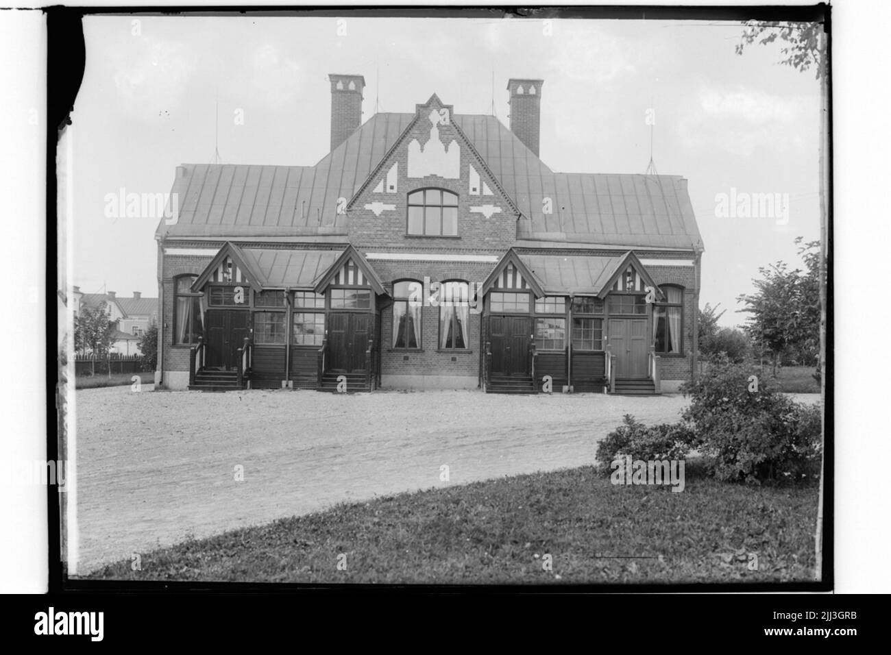 Epidemic Hospital, one -story hospital building in brick Stock Photo ...