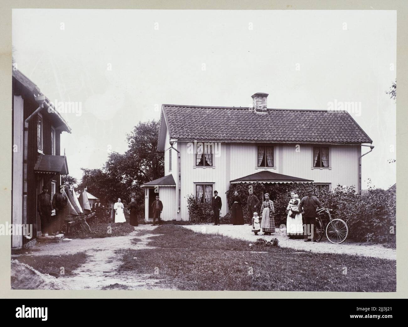 Residential building, family group.adolf and Conrad, et al Stock Photo ...