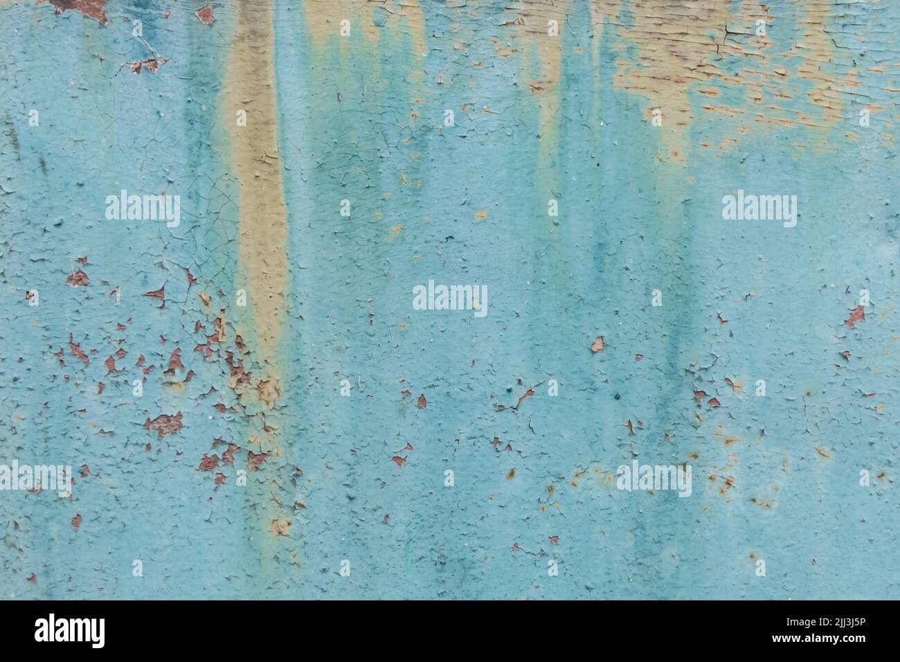 Blue old paint on metal surface texture steel background abstract ...