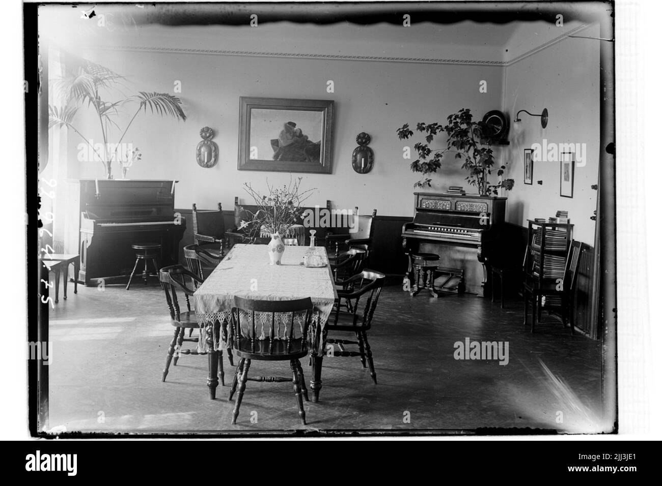 Hålahult's sanatorium, interior, patients' day room female Stock Photo ...