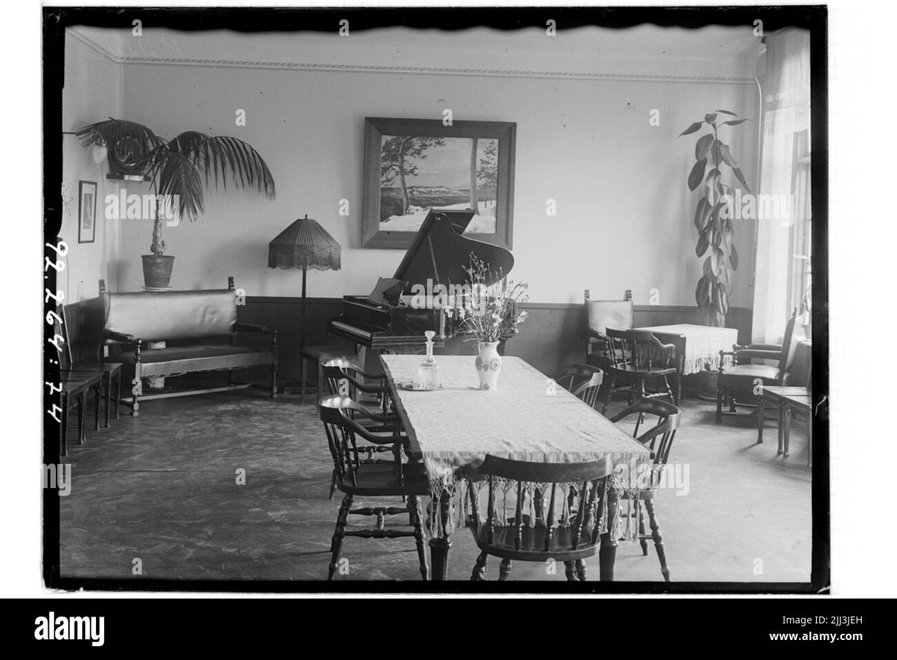 Hålahult's sanatorium, interior, patients' day room male Stock Photo ...