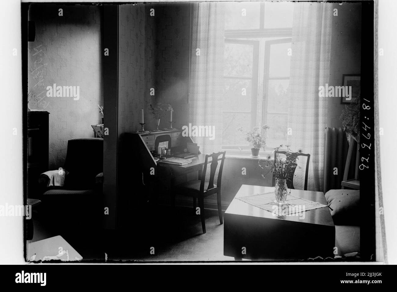 Hålahult's sanatorium, interior, department nurse's room and over male ...