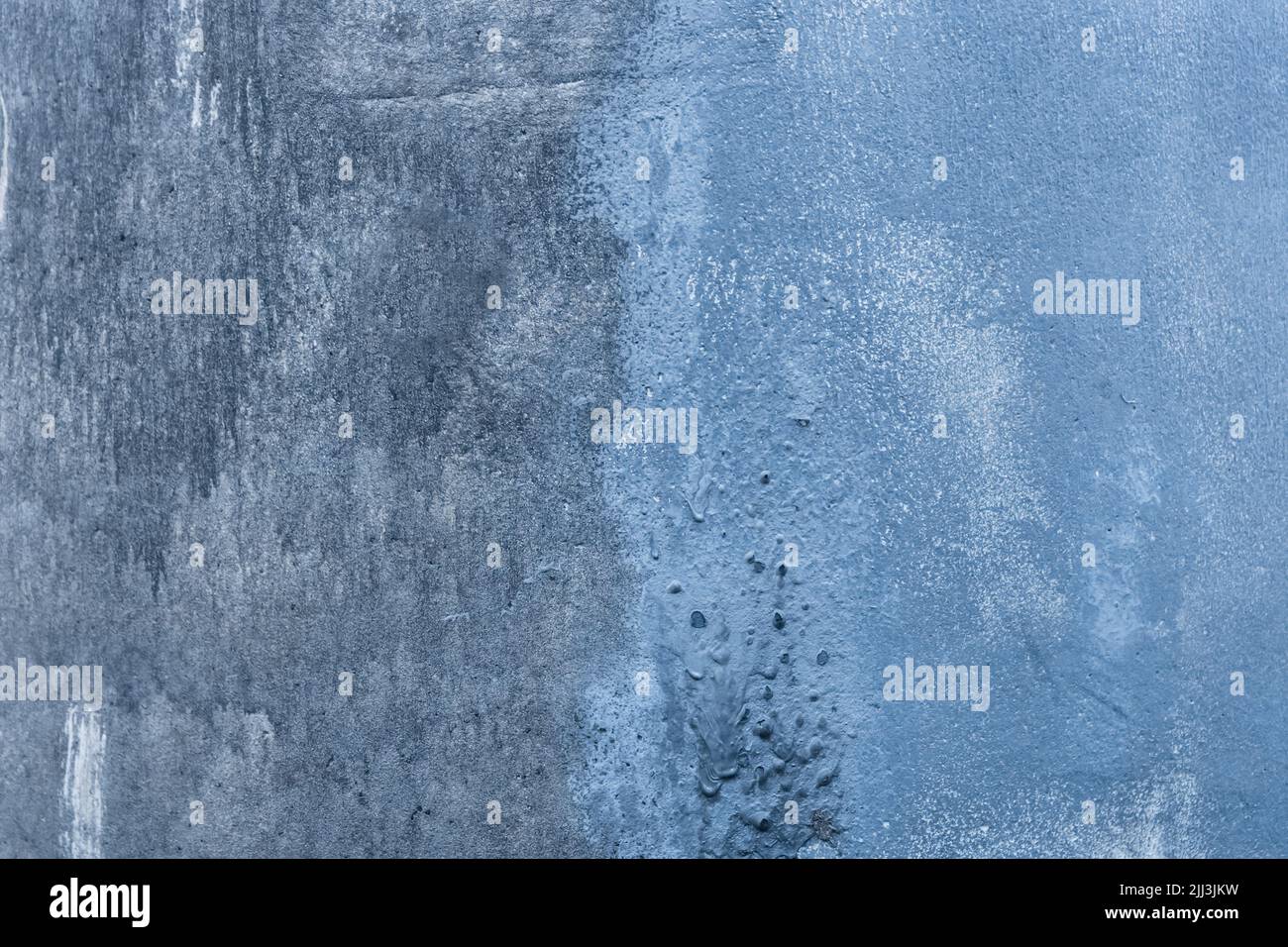 Blue grunge texture old concrete wall surface rough cement background ...