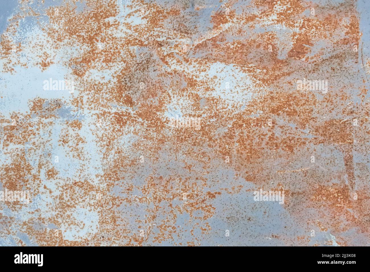 Rusty scratched peeling outdated metallic texture steel weathered color background grunge ...