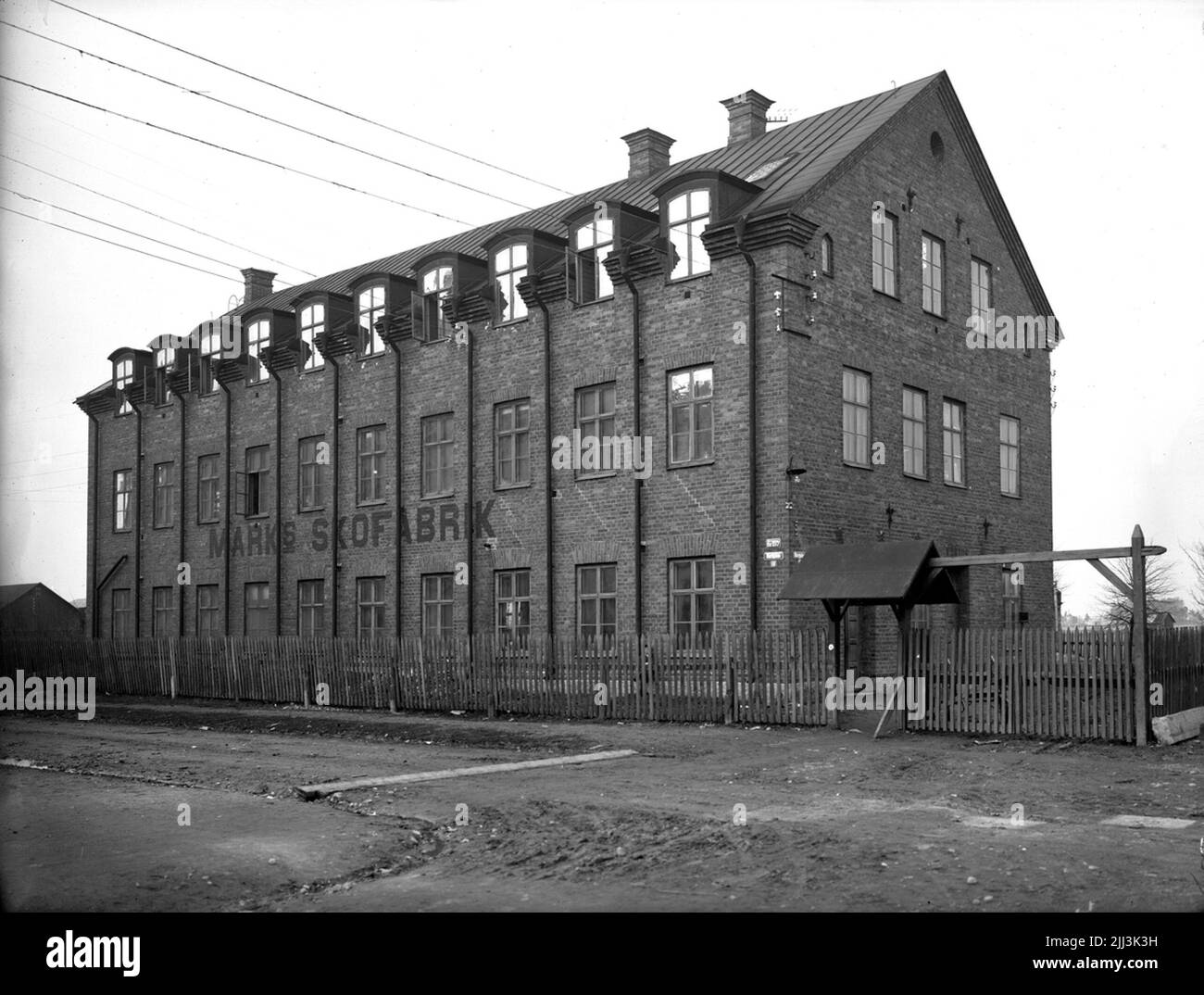 AB Mark's shoe factory, two and a half -storey factory building. In the ...