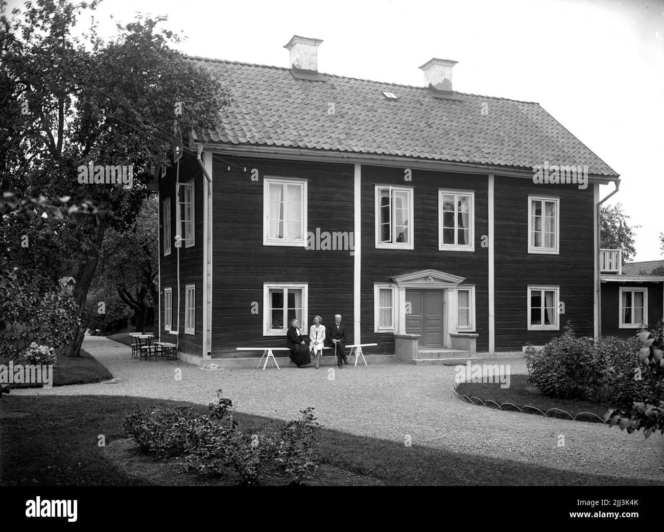 Two -storey residential building in lying timber with grand piano ...