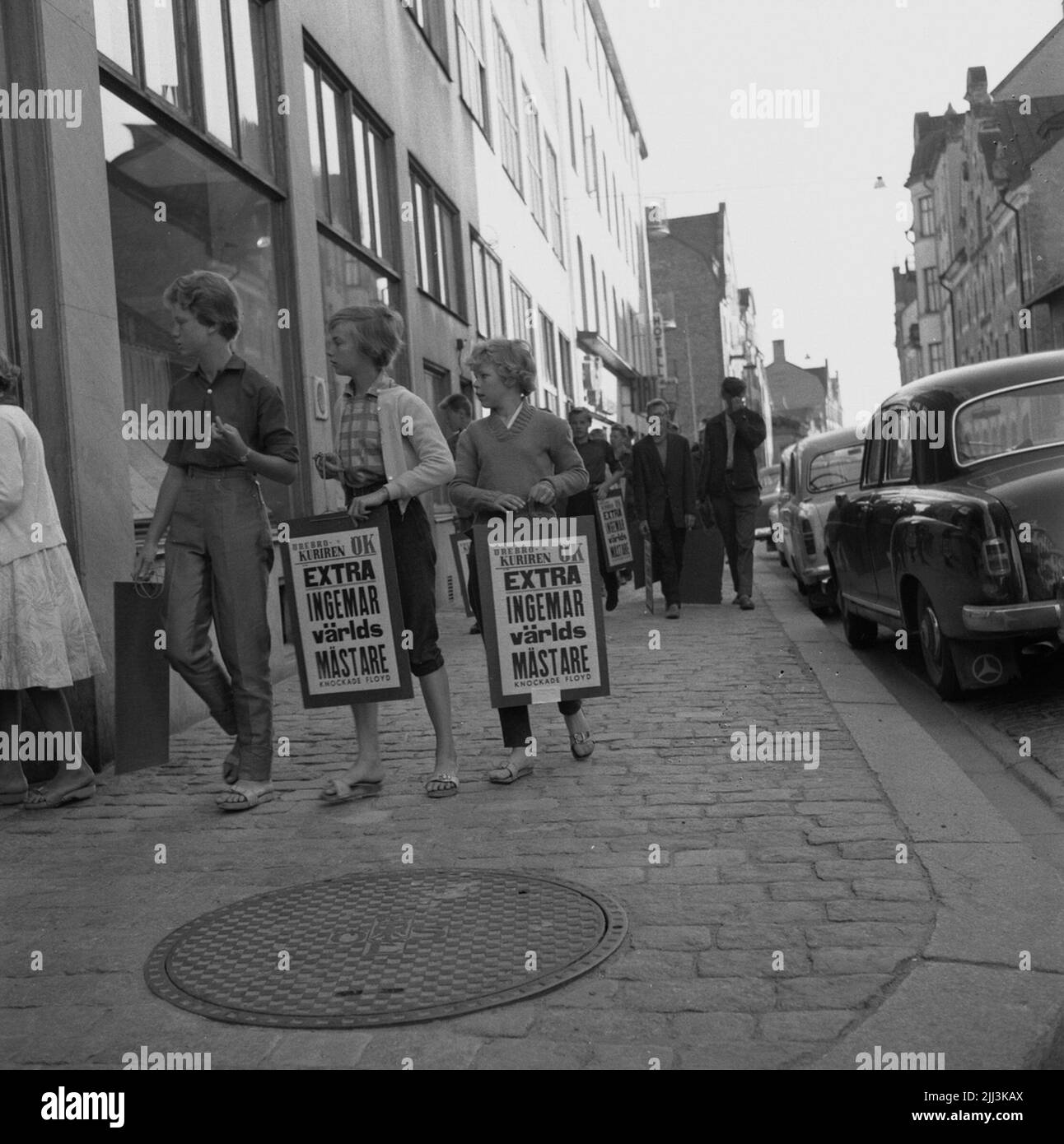 Floyd patterson ingemar johansson Black and White Stock Photos & Images ...