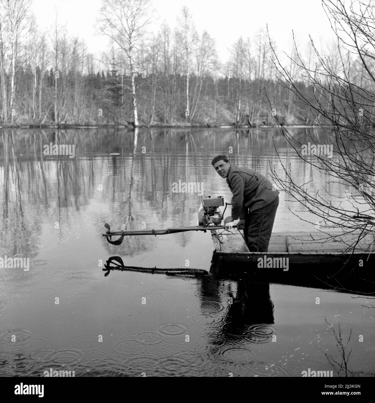 Rowing competition in action Black and White Stock Photos & Images - Alamy