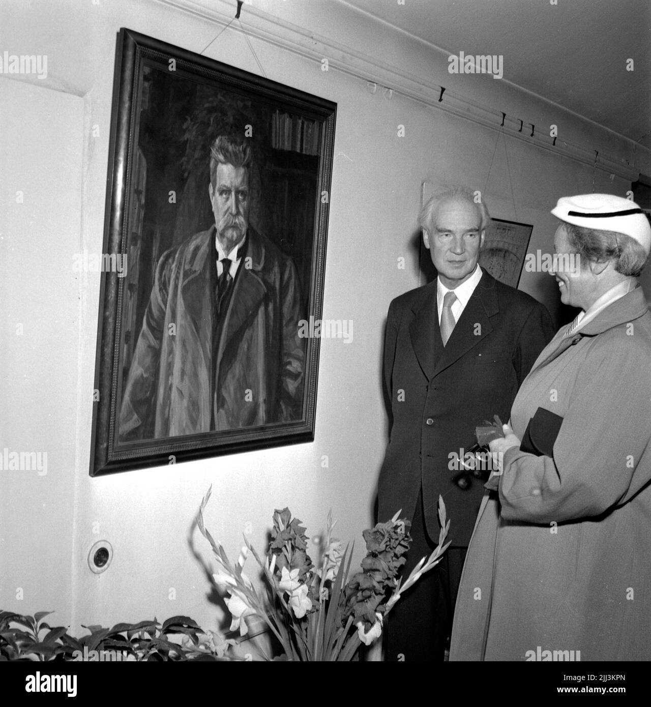 Branting exhibition.19 September 1955 Stock Photo - Alamy